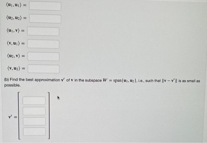 Solved (1 point) Consider C4 with the usual inner product, | Chegg.com
