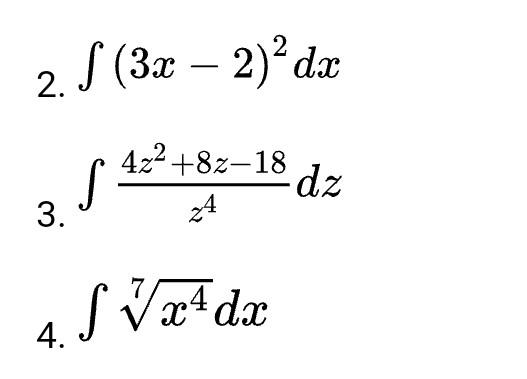 Solved Instruction: Solve the following indefinite integral. | Chegg.com