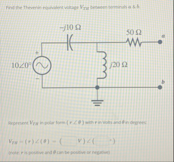 Solved Find the Thevenin equivalent voltage VTH ﻿between | Chegg.com