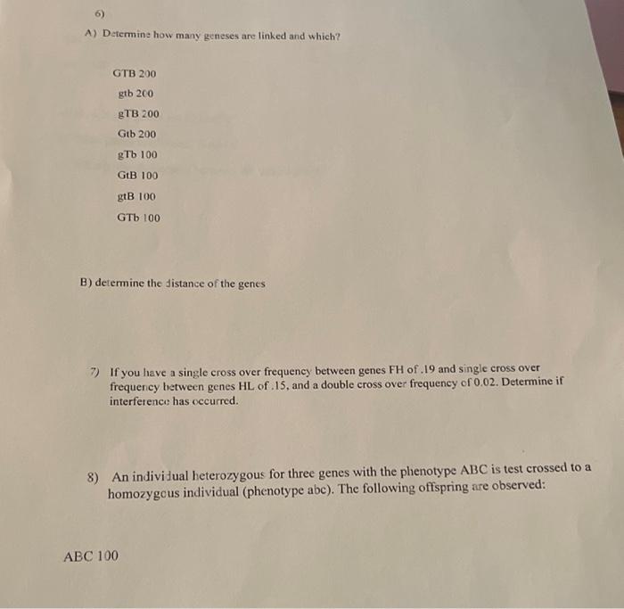 Solved please help Part B only 6) A) Determine how many | Chegg.com