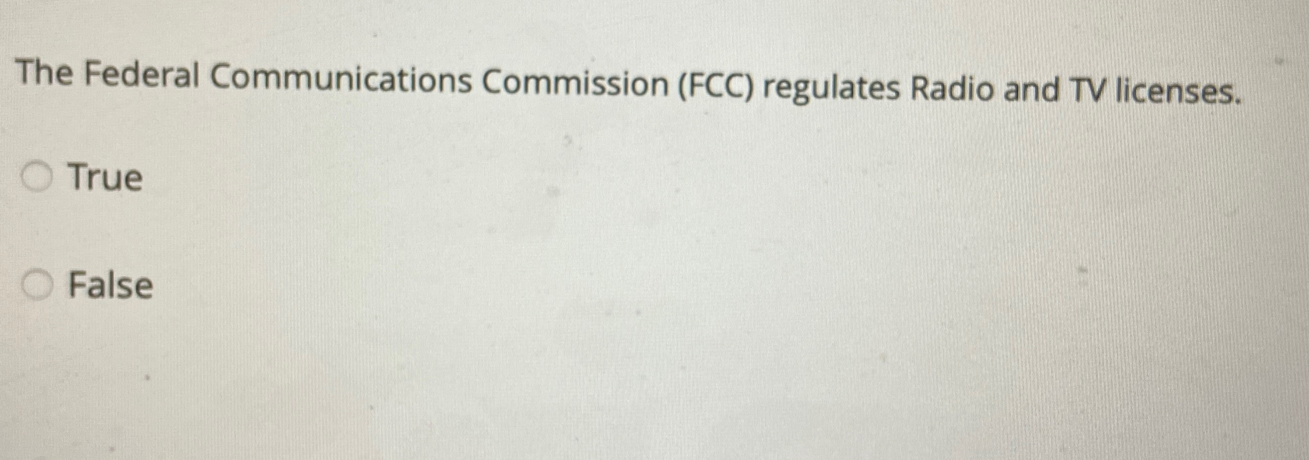 Solved The Federal Communications Commission (FCC) | Chegg.com