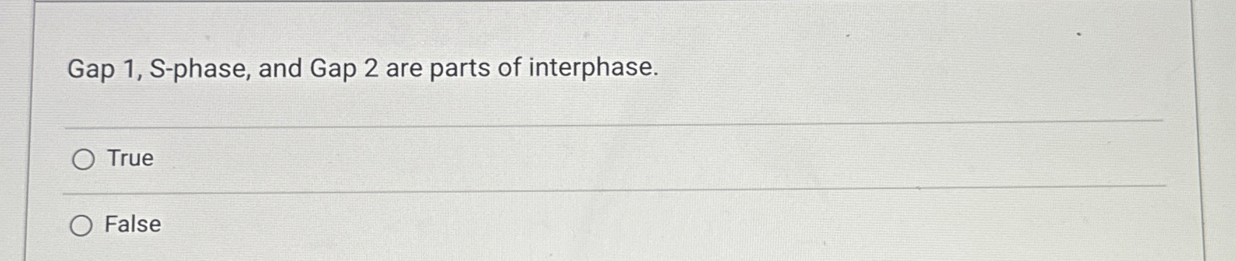 Solved Gap 1, ﻿S-phase, and Gap 2 ﻿are parts of | Chegg.com