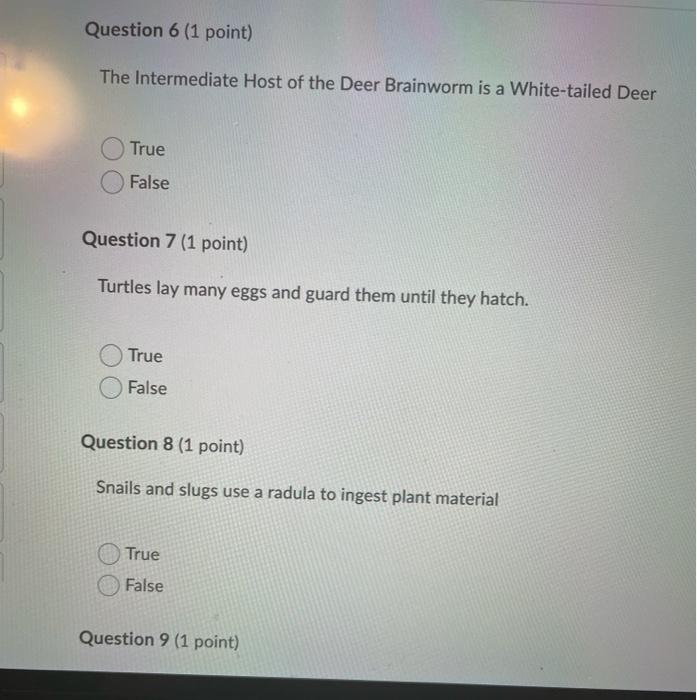 Solved Question 6 (1 point) The Intermediate Host of the | Chegg.com