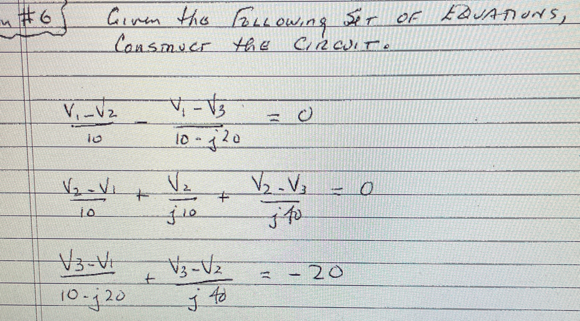 Solved Given the following set of equations, construct the | Chegg.com