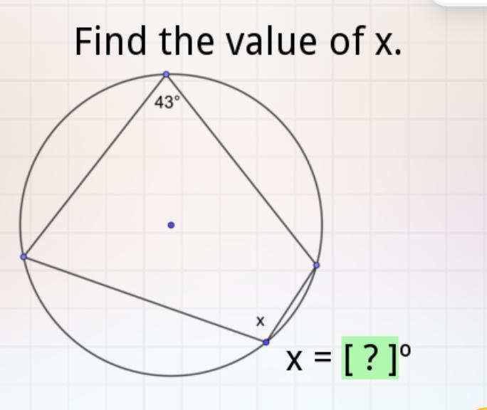 Solved Find the value of x. | Chegg.com