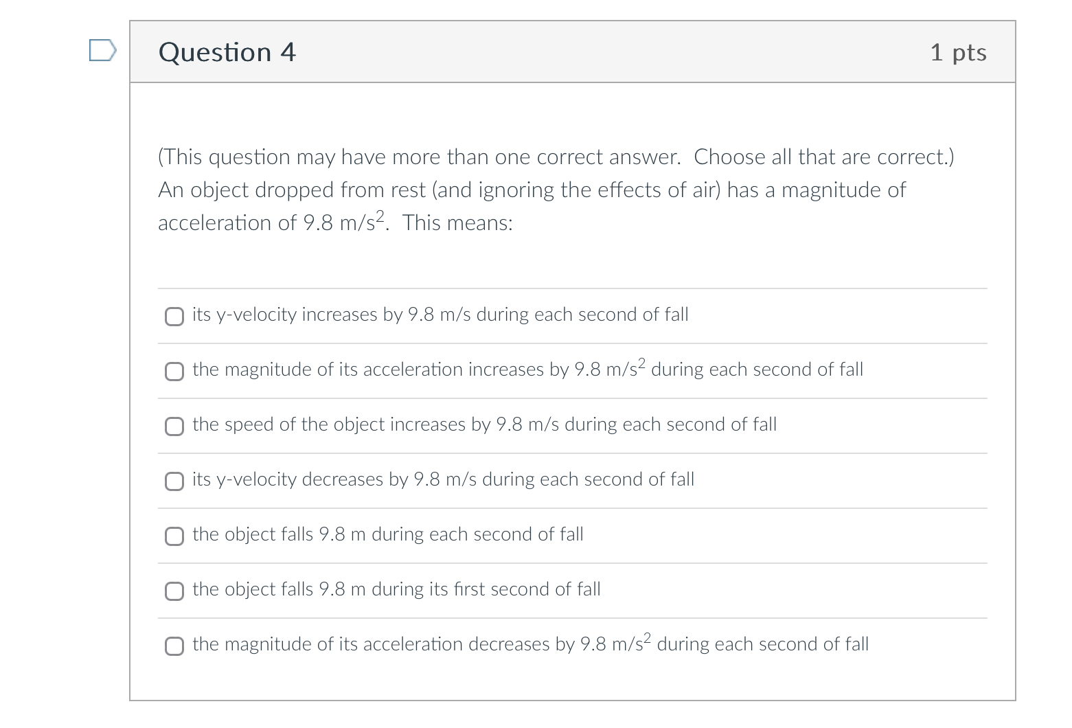 Solved Question 41 ﻿pts(This question may have more than one | Chegg.com