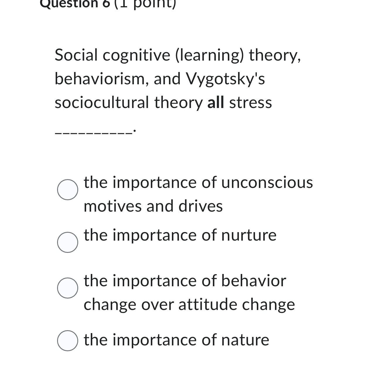 Solved Social cognitive (learning) ﻿theory, behaviorism, and | Chegg.com