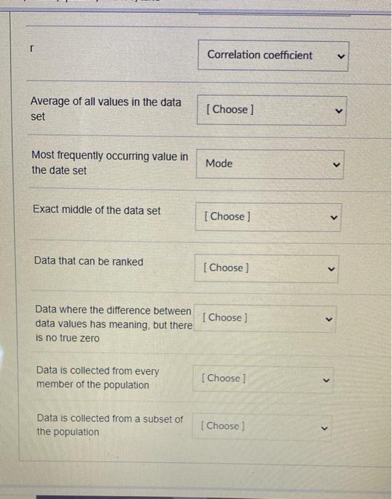Solved Match the best answer on the right to the item on the | Chegg.com