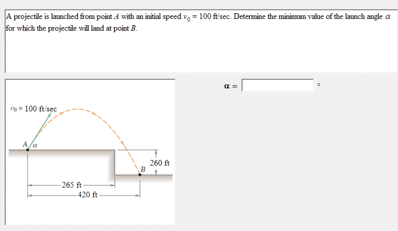 Solved NOTE: Please Look at the picture: A projectile is | Chegg.com