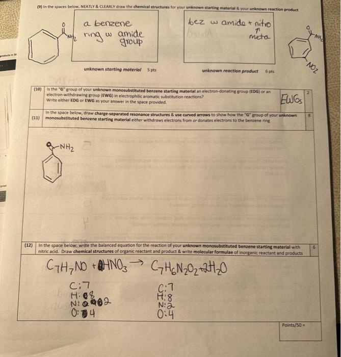 Solved Please write the molecular formula of your assigned | Chegg.com