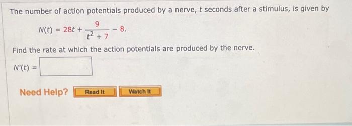 Solved The number of action potentials produced by a nerve, | Chegg.com