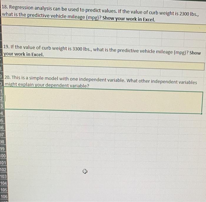Solved 18. Regression analysis can be used to predict | Chegg.com