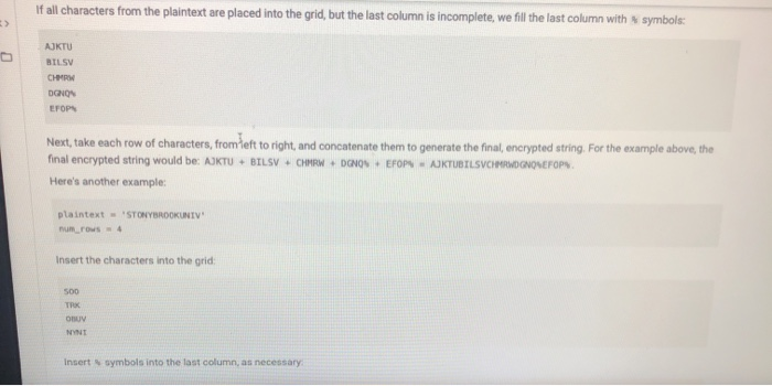 Solved Part 3: A Simple Encryption Scheme (Encryption) (25 | Chegg.com
