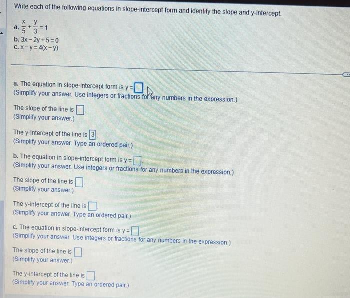Solved Write each of the following equations in | Chegg.com