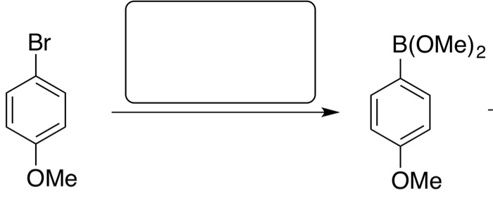 Solved Br B(OME)2 ОMe ОMe | Chegg.com