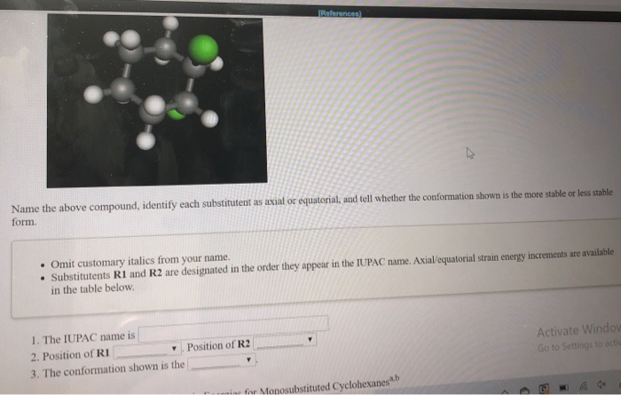 Solved Name the following cycloalkane. (References) | Chegg.com