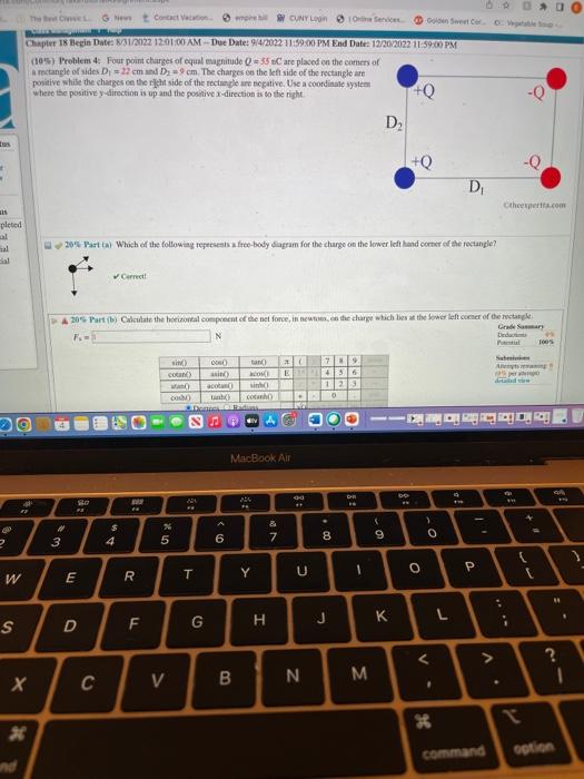 Solved (105) Troblem 4: Four point ctanter of equal | Chegg.com