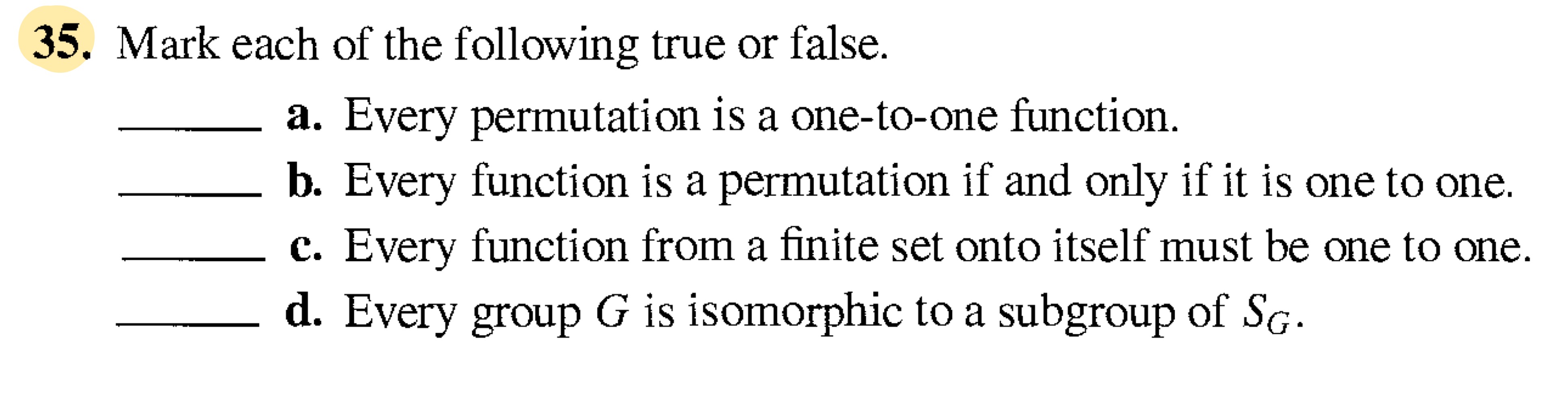 Solved Mark each of the following true or false.a. ﻿Every | Chegg.com