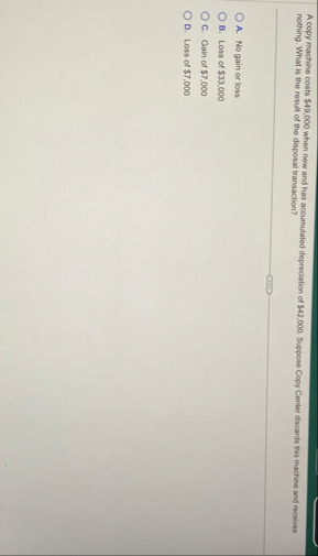 Solved A copy machine costs $49,000 ﻿when new and has | Chegg.com