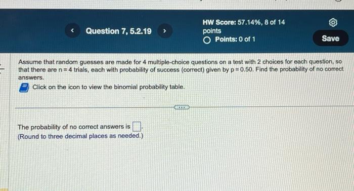 Solved Assume that random guesses are made for 4 | Chegg.com