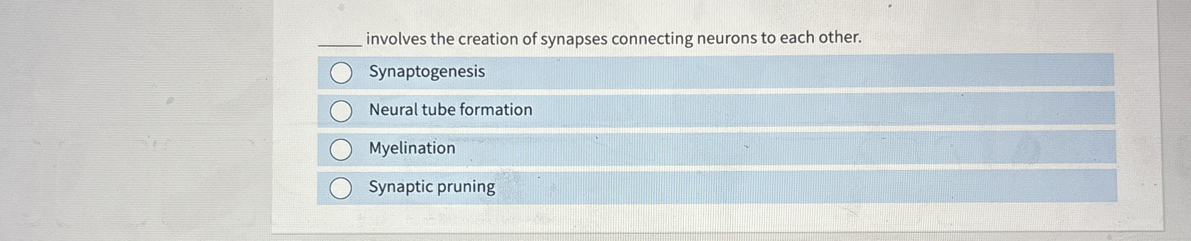 Solved involves the creation of synapses connecting neurons | Chegg.com