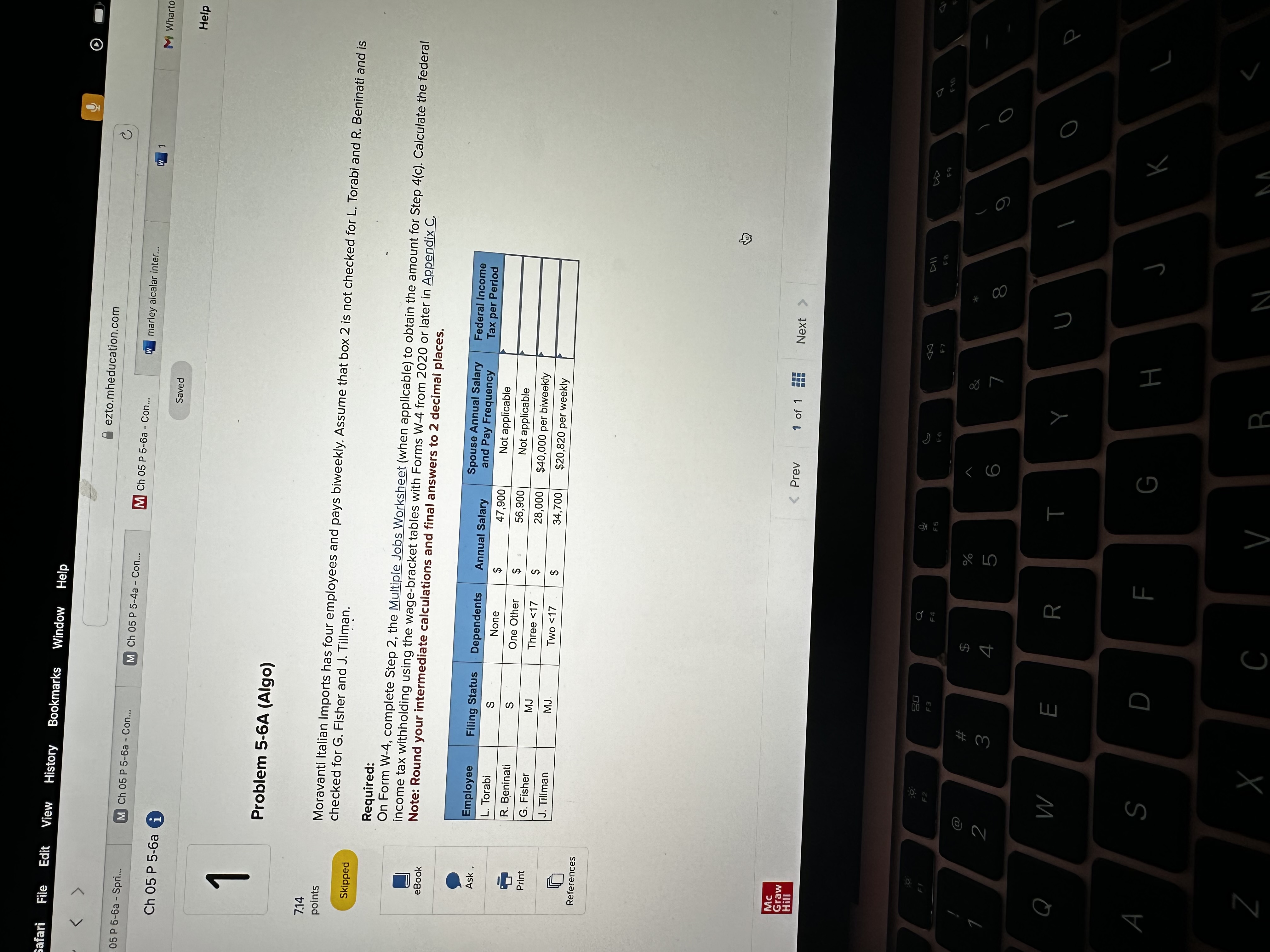 Solved Ch 05 ﻿P 5-6a1SavedProblem 5-6A | Chegg.com