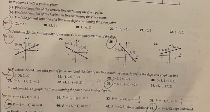 Solved In Problems 17-22 a point is given. (a) Find the | Chegg.com