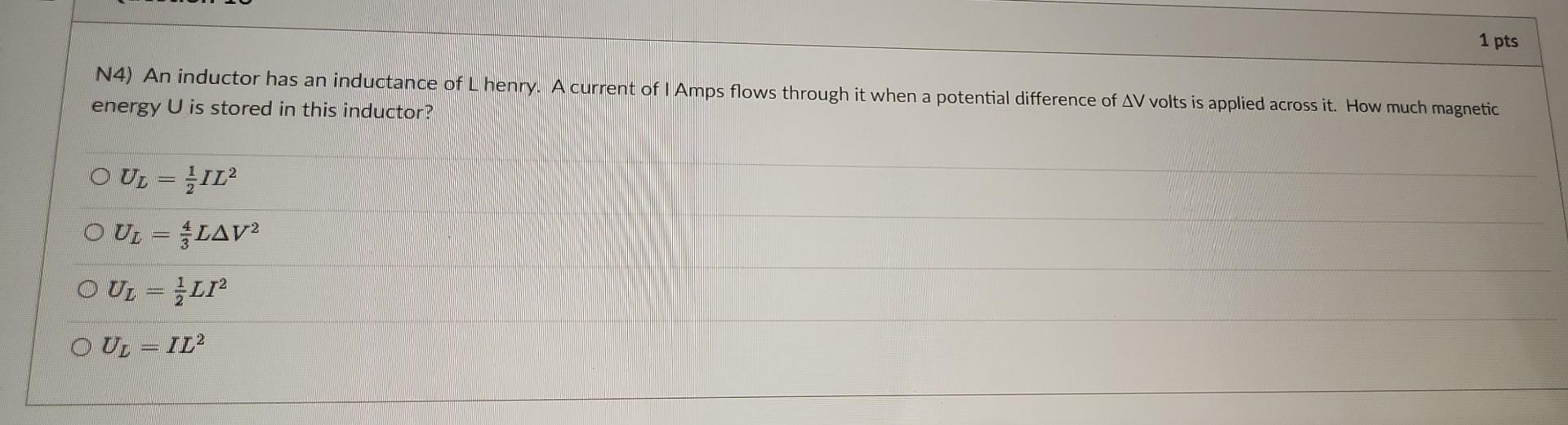 Solved N4) An inductor has an inductance of L henry. A | Chegg.com