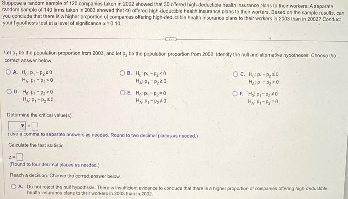 Solved Suppose a random sample of 120 companies taken in | Chegg.com