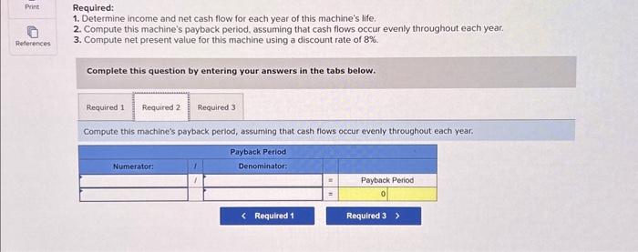 Solved 3. Compute net present value for this machine using a | Chegg.com
