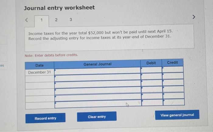 Solved Exercise 3-8 (Algo) Record year-end adjusting entries | Chegg.com