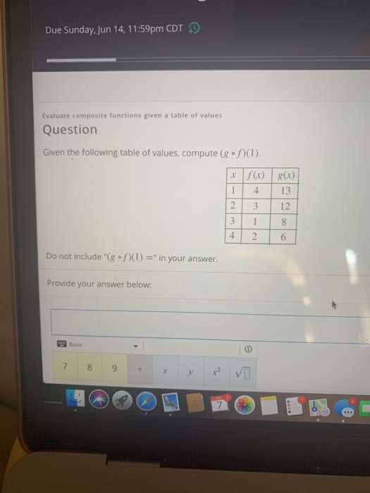 Solved Due Sunday, Jun 14, 11:59pm CDT 9 Evaluate composite | Chegg.com