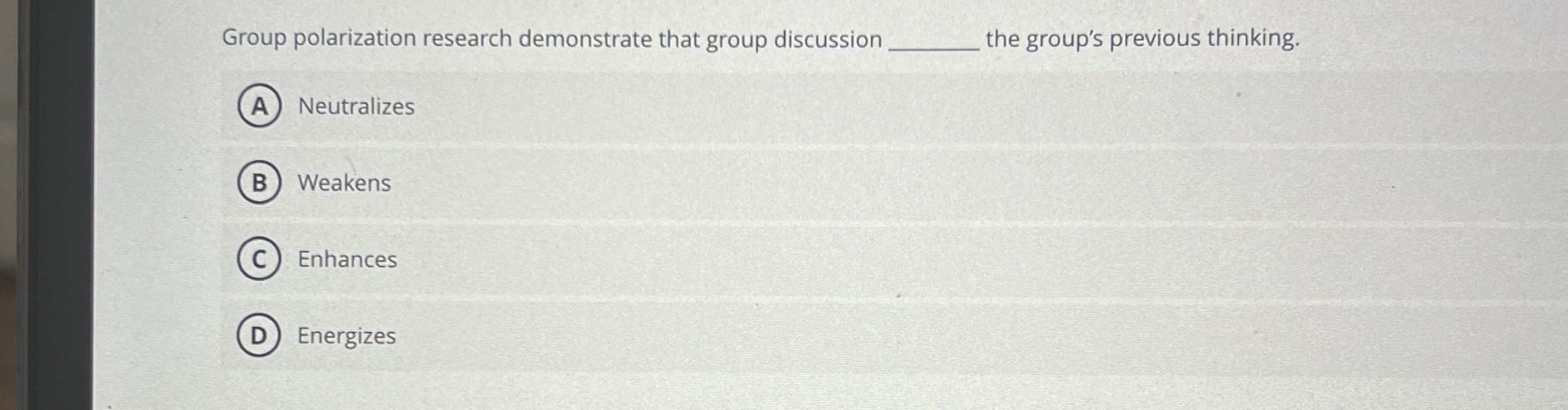 Solved Group polarization research demonstrate that group | Chegg.com