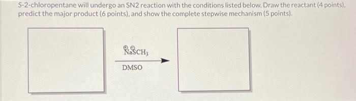 Solved 5-2-chloropentane will undergo an SN2 reaction with | Chegg.com