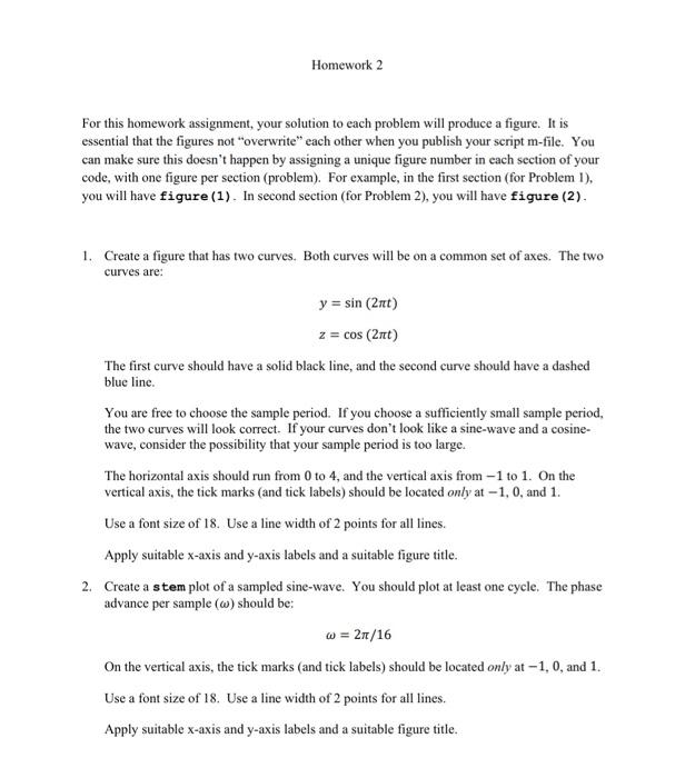 Solved Homework 2 For this homework assignment, your | Chegg.com