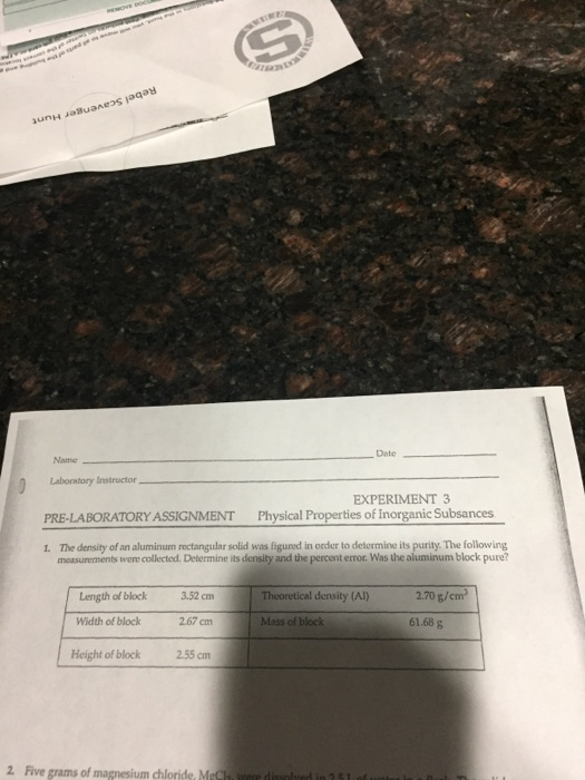 Solved Juanes jagay Date Name Laboratory Instructor | Chegg.com