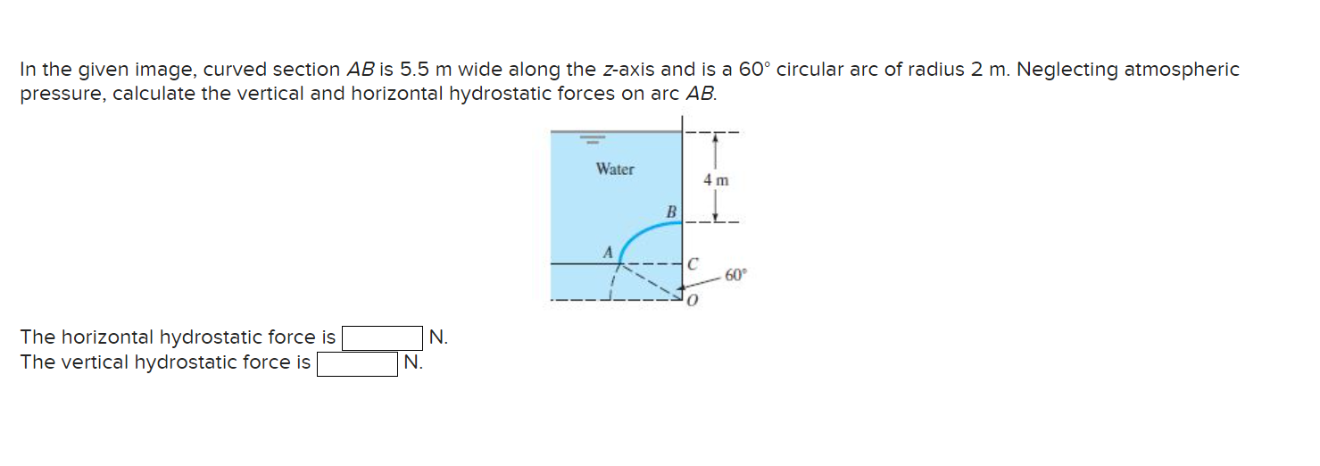 Solved In the given image, curved section AB ﻿is 5.5m ﻿wide | Chegg.com