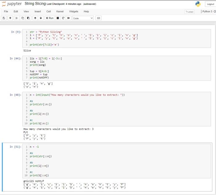 Solved 1. Place the following string, list, and tuple: | Chegg.com