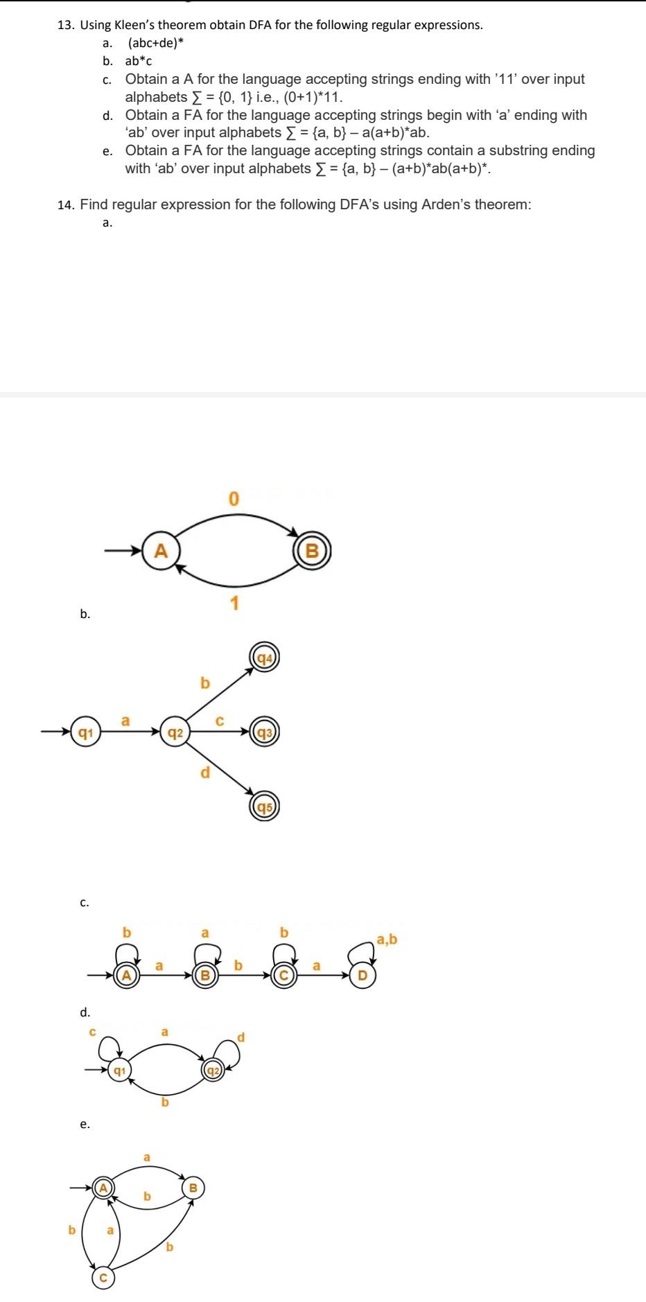 Solved this subject regarding formal language and automata | Chegg.com