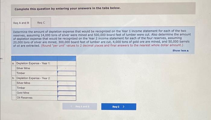 Solved Problem 6-33A (Static) Accounting for depletion LO | Chegg.com
