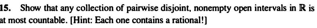 Solved Show that any collection of pairwise disjoint, | Chegg.com