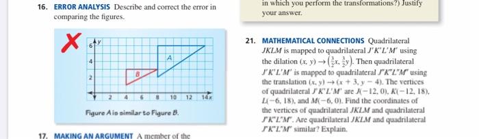 Solved 16. ERROR ANALYSIS Describe and correct the error in | Chegg.com
