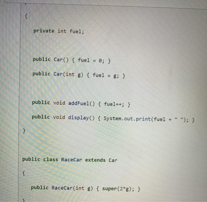 Solved QUESTION 1 Given the following class declarations and | Chegg.com