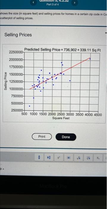 Solved What is the slope of the regression equation? | Chegg.com