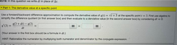 Solved Use a forward/backward difference approximation to | Chegg.com