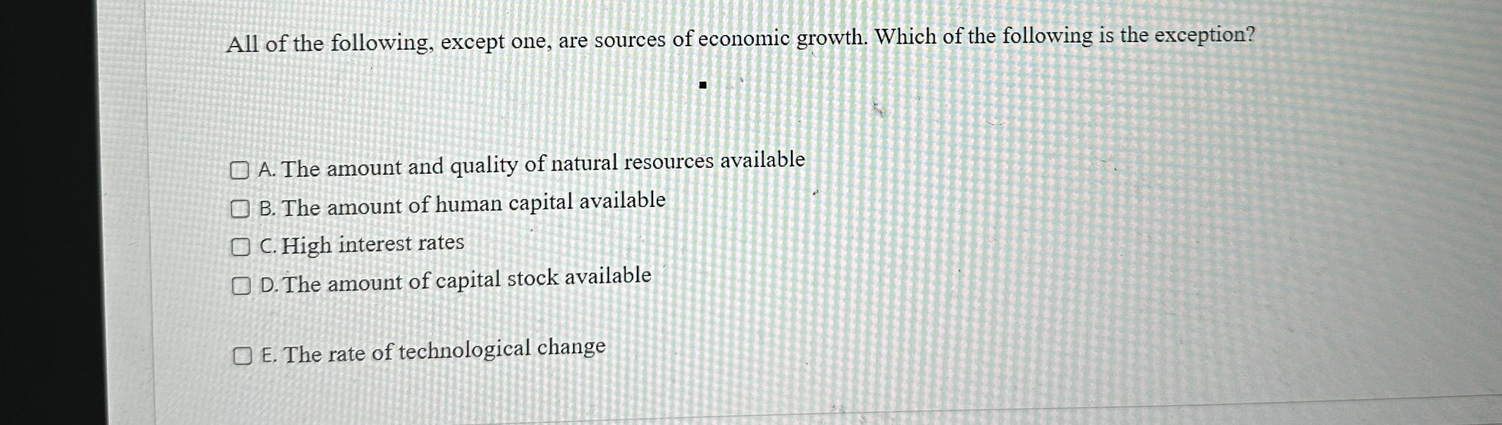 Solved All of the following, except one, are sources of | Chegg.com
