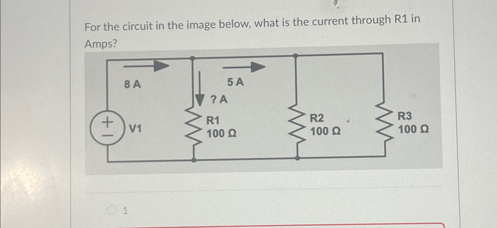 Solved For the circuit in the image below, what is the | Chegg.com