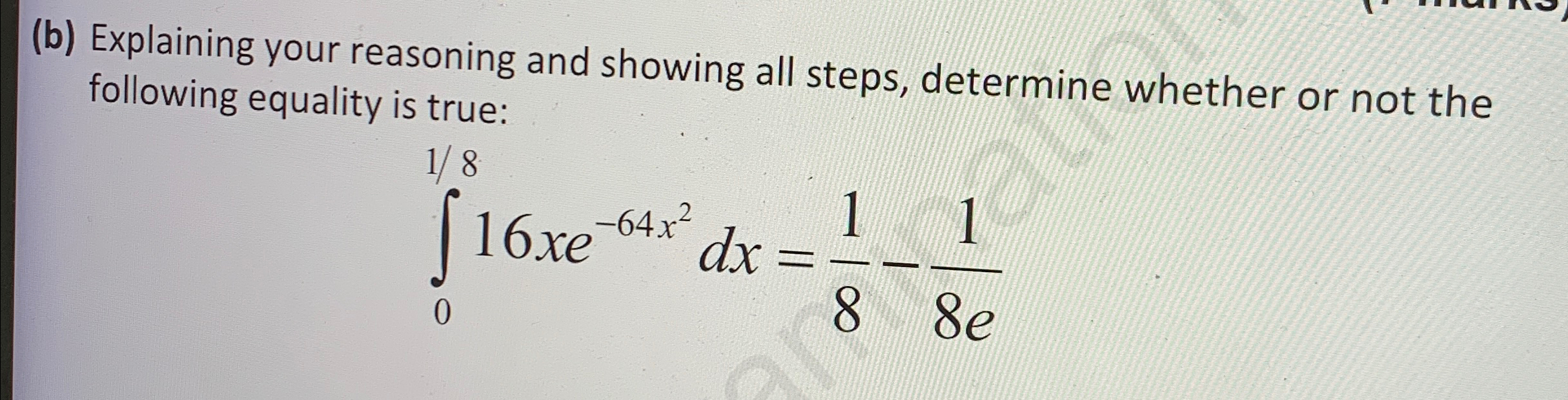 Solved (b) ﻿Explaining your reasoning and showing all steps, | Chegg.com
