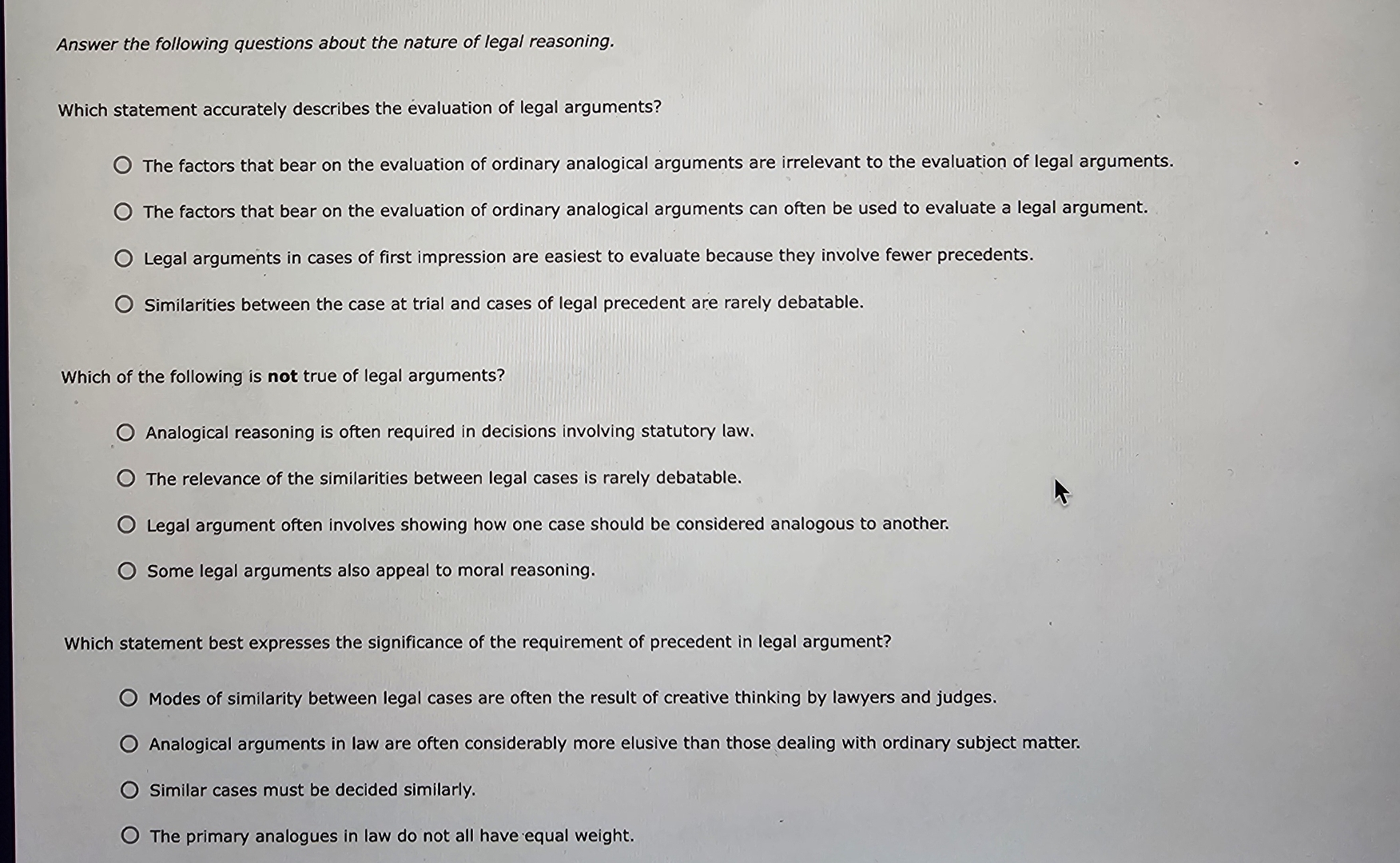 Solved Answer the following questions about the nature of | Chegg.com