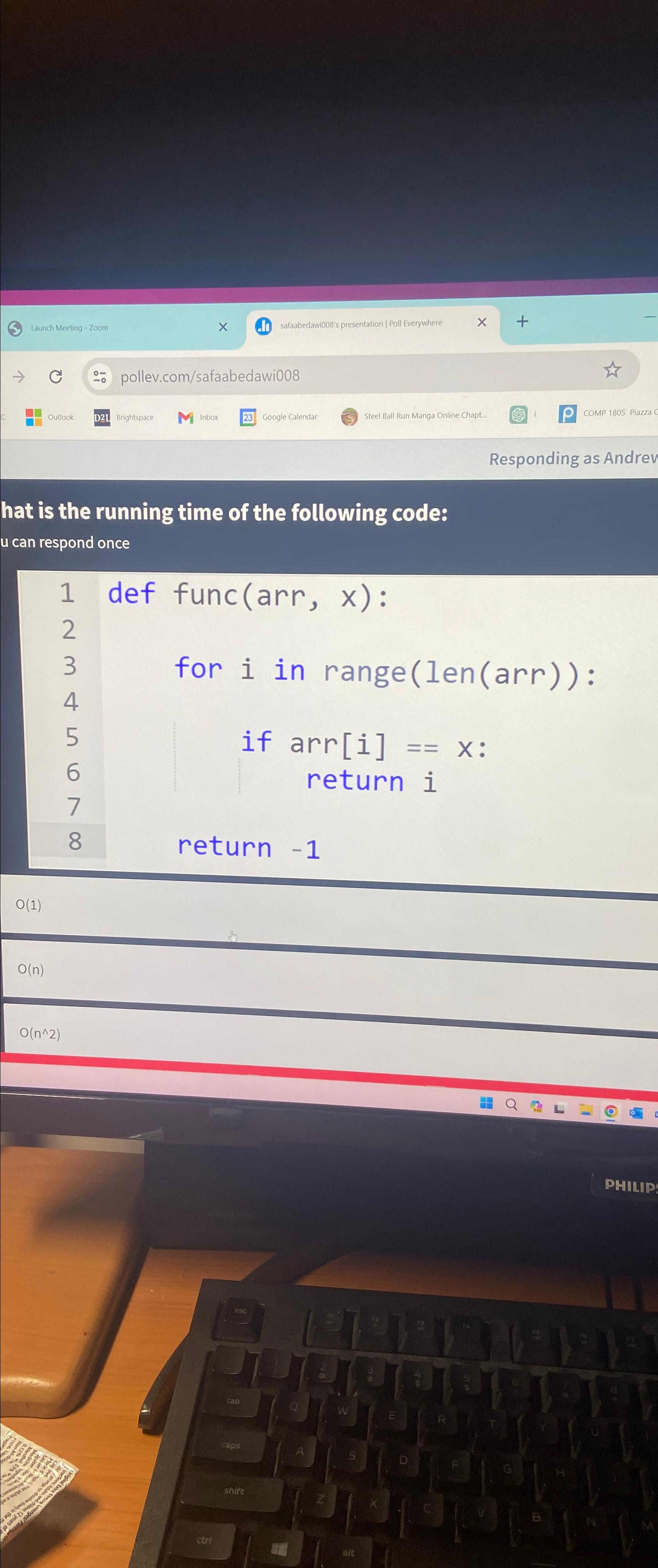 Solved Responding as Andrevhat is the running time of the | Chegg.com